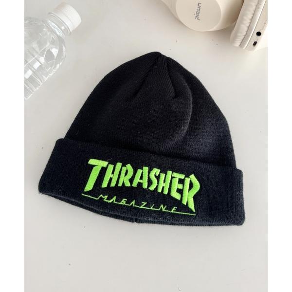 『タイムセール実施中』ZOZO問い合わせ番号:105702826ショップ:Outfitter lab，アウトフィッターラボブランド:THRASHER，スラッシャー商品名:THRASHER MAGAZINE ロゴ刺繍 キッズ ニットキャップビ...