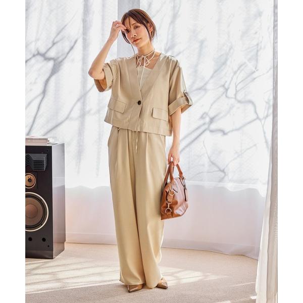 ZOZO問い合わせ番号:105703327ショップ:mysty woman，ミスティ ウーマンブランド:mysty woman，ミスティウーマン商品名:【WEB限定】シャツジャケットイージーパンツSETUP 678723カテゴリ:ジャケット...