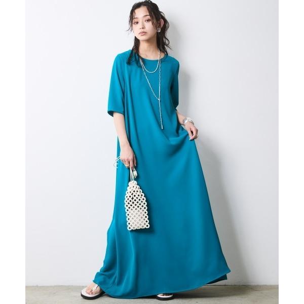 ZOZO問い合わせ番号:105703369ショップ:SMILE LAND，スマイルランドブランド:CHIC STYLE，シックスタイル，SMILE LAND，スマイルランド商品名:Aライン5分袖マキシワンピース＜大きいサイズ有＞シックスタイ...