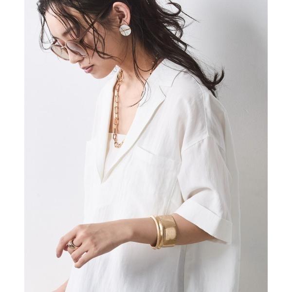 『タイムセール実施中』ZOZO問い合わせ番号:105703380ショップ:SMILE LAND，スマイルランドブランド:CHIC STYLE，シックスタイル，SMILE LAND，スマイルランド商品名:テーラードチュニックブラウス＜大きいサ...