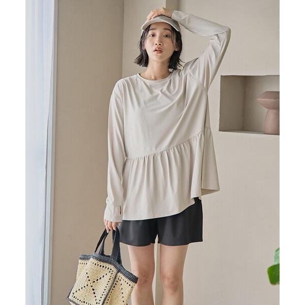 ZOZO問い合わせ番号:105703464ショップ:coen，コーエンブランド:coen，コーエン商品名:【2点セット/WEB限定】ペプラムラッシュガード＋ショートパンツ スイムウエア（UVカット）カテゴリ:水着/着物・浴衣>ラッシュ...