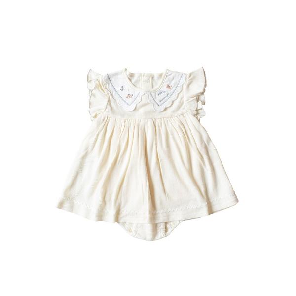 ※このアイテムは返品・交換対象外商品です。ZOZO問い合わせ番号:105703627ショップ:DADWAY，ダッドウェイブランド:DADWAY，ダッドウェイ商品名:mocmof 水族館刺しゅう襟ロンパースカテゴリ:ママ＆ベビー>ロンパ...