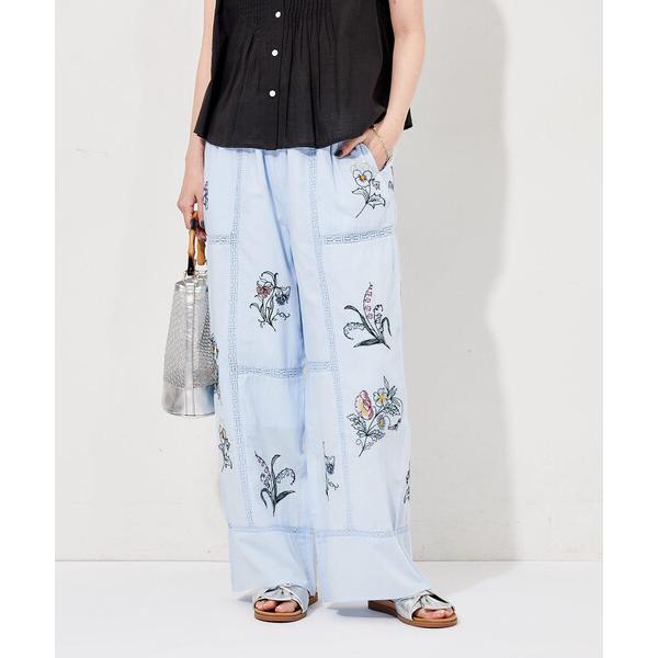 ZOZO問い合わせ番号:105703885ショップ:FREAK'S STORE，フリークスストアブランド:FREAK'S STORE，フリークスストア商品名:インド パッチワーク刺繍 イージーパンツ＜セットアップ対応＞カテゴリ:パンツ&gt...