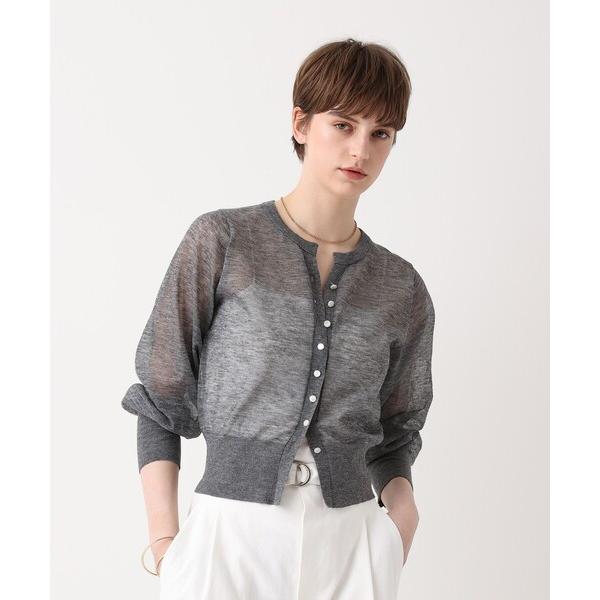 ZOZO問い合わせ番号:105704059ショップ:allureville，アルアバイルブランド:allureville，アルアバイル商品名:シアーラミスキッパーカーディガンカテゴリ:トップス>ニット/セーターブランド品番:20261...