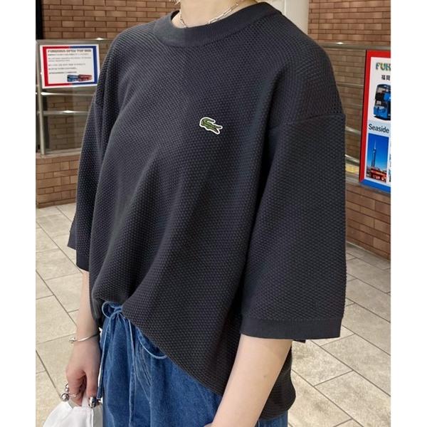 『タイムセール実施中』ZOZO問い合わせ番号:105739594ショップ:LACOSTE，ラコステブランド:LACOSTE，ラコステ商品名:コットン×ナイロン 鹿の子メッシュニットTシャツカテゴリ:トップス>Tシャツ/カットソーブラン...