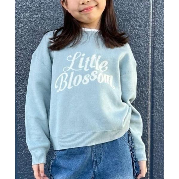 『タイムセール実施中』ZOZO問い合わせ番号:105739617ショップ:Right-on，ライトオンブランド:Right-on，ライトオン商品名:【VIVIAN BLUE】ジャガードロゴセーター (キッズニット / 柔らか素材 / デイリ...