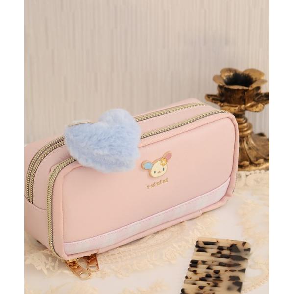 ZOZO問い合わせ番号:105740261ショップ:FUNALIVE，ファンアライブブランド:FUNALIVE，ファンアライブ商品名:ウサハナ合皮チェックプレート多機能ポーチカテゴリ:財布/小物>ポーチブランド品番:RBT-Z2604...