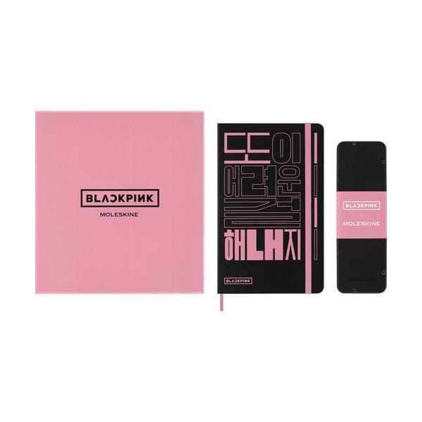 ZOZO問い合わせ番号:105740288ショップ:MOLESKINE，モレスキンブランド:MOLESKINE，モレスキン商品名:モレスキン × BLACKPINK スケッチブック ＋ 水彩色鉛筆5本セット ラージサイズ (横13cm×縦2...