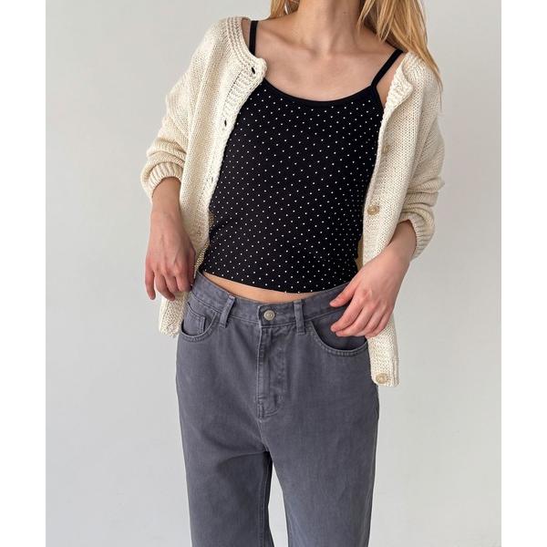 ZOZO問い合わせ番号:105740331ショップ:CANAL JEAN，キャナルジーンブランド:CANAL JEAN，キャナルジーン商品名:HARING　ドットキャミカテゴリ:トップス>キャミソールブランド品番:261-000322...