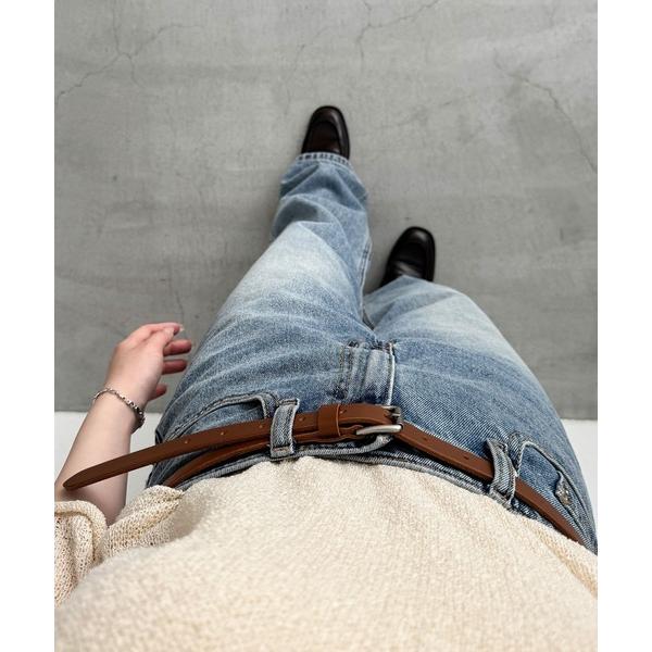 ZOZO問い合わせ番号:105740340ショップ:CANAL JEAN，キャナルジーンブランド:CANAL JEAN，キャナルジーン，El mar，エルマール商品名:El mar　レザー細ベルトカテゴリ:ファッション雑貨>ベルトブラ...