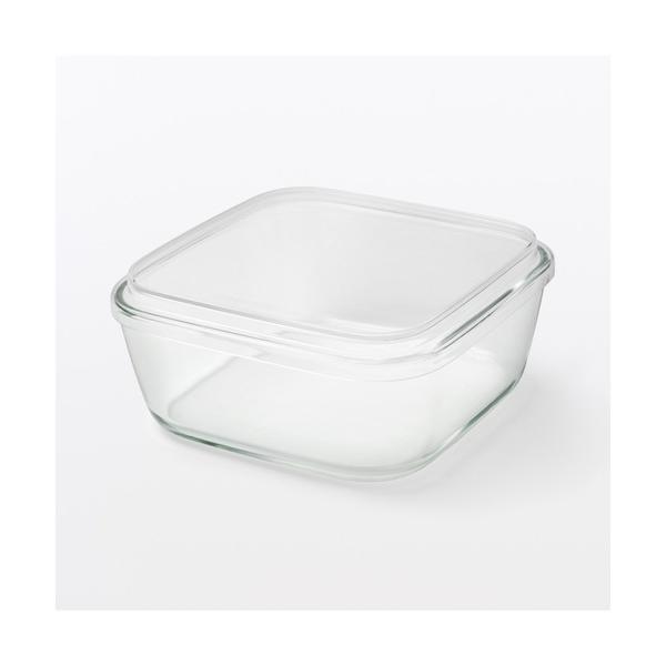 ZOZO問い合わせ番号:105740480ショップ:無印良品，ムジルシリョウヒンブランド:無印良品，ムジルシリョウヒン商品名:蓋をしたままレンジで使える　耐熱ガラス容器　正方形／大　約１８８０ｍＬカテゴリ:食器/キッチン>キッチンツー...
