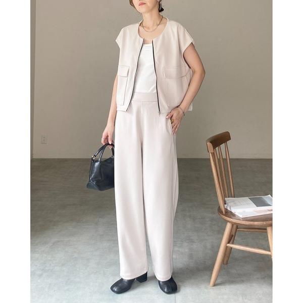 『タイムセール実施中』ZOZO問い合わせ番号:105740513ショップ:wears，ウェアーズブランド:She's Closet，シーズクローゼット商品名:フロントジップベスト＆パンツスタイル セットアップカテゴリ:ジャケット/アウター&...