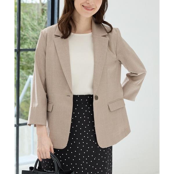 ZOZO問い合わせ番号:105741190ショップ:Honeys，ハニーズブランド:Honeys，ハニーズ，GLACIER，グラシア商品名:【ハニさら・接触冷感・吸水速乾・イージーケア・ウォッシャブル・ＵＶカット】８分袖テーラードジャケット...