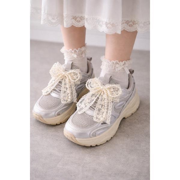 『タイムセール実施中』ZOZO問い合わせ番号:105741855ショップ:BAG IN THE DAY，バッグインザデイブランド:Bling Leads，ブリングリーズ商品名:【Bls】【ZA】【Bling Leads】パール×レースリボン...