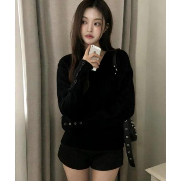 ZOZO問い合わせ番号:105742101ショップ:Doula Doula，ドゥーラドゥーラブランド:semplice，センプリチェ商品名:V ネック リブニット トップスカテゴリ:トップス>Tシャツ/カットソーブランド品番:DSTF...