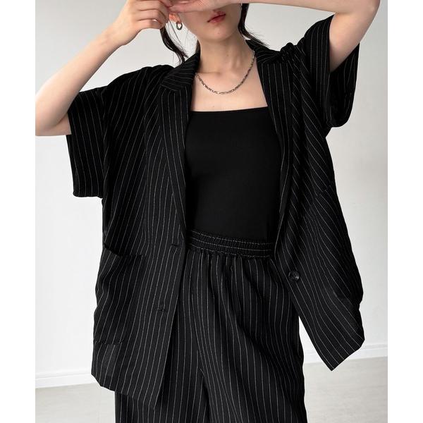 『タイムセール実施中』ZOZO問い合わせ番号:105742125ショップ:junoah，ジュノアブランド:JUNOAH，ジュノア商品名:半袖ジャケット+ワイドパンツsetカテゴリ:ジャケット/アウター>セットアップブランド品番:frb...