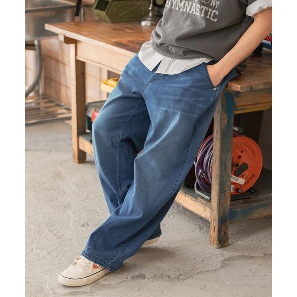 ZOZO問い合わせ番号:105742262ショップ:BAYFLOW，ベイフローブランド:BAYFLOW，ベイフロー商品名:【ストレッチ】ソフトデニムカーブパンツカテゴリ:パンツ>デニムパンツブランド品番:639563素材:綿98%  ...
