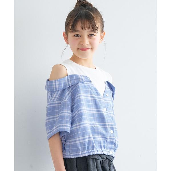 ZOZO問い合わせ番号:105742393ショップ:coca，コカブランド:coca（coca），コカ商品名:キッズ　ドッキング肩あきチェックシャツカテゴリ:トップス>シャツ/ブラウスブランド品番:26-251034203-13素材:...