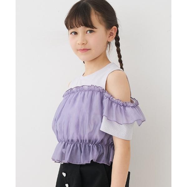 ZOZO問い合わせ番号:105742413ショップ:coca，コカブランド:coca（coca），コカ商品名:キッズ　ドッキングリブ肩あきトップスカテゴリ:トップス>Tシャツ/カットソーブランド品番:36-251133201-22素材...