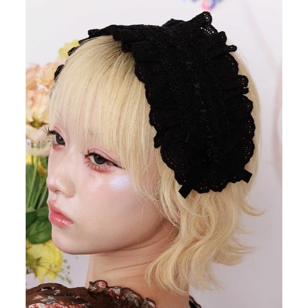 ZOZO問い合わせ番号:105742894ショップ:axes femme，アクシーズファムブランド:myu:loret，ミュウロレット商品名:コットンレースヘッドドレスカテゴリ:ヘアアクセサリー>その他ヘアアクセサリーブランド品番:T...