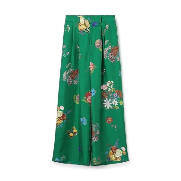 ZOZO問い合わせ番号:105743288ショップ:TOMORROWLAND，トゥモローランドブランド:CABaN，キャバン，TOMORROWLAND，トゥモローランド商品名:シルク BOUQUETプリント 2タックワイドパンツカテゴリ:パ...