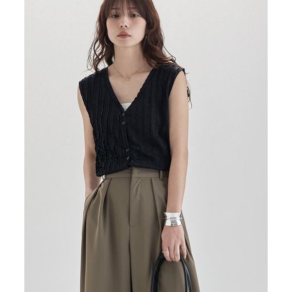 ZOZO問い合わせ番号:105743426ショップ:bflat，ビーフラットブランド:etoll.，エトル商品名:フリルストライプVネックトップスカテゴリ:トップス>Tシャツ/カットソーブランド品番:et0670008837素材:ポリ...