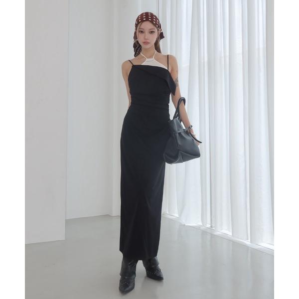 ZOZO問い合わせ番号:105743457ショップ:JOSE MOON，ジョゼムーンブランド:JOSE MOON，ジョゼムーン商品名:BICOLOR DRAPE DRESS/バイカラードレープドレスカテゴリ:ワンピース/ドレス>ワンピ...