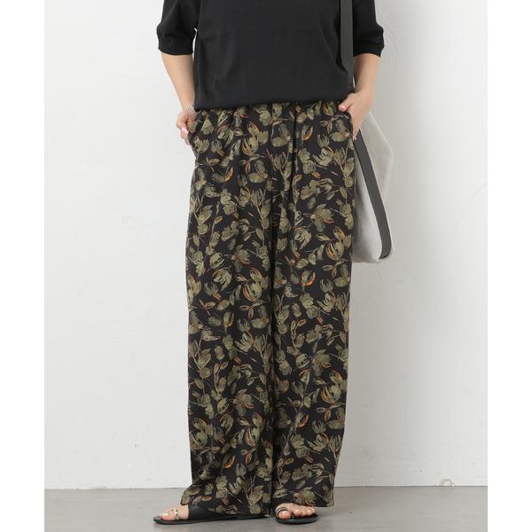 ZOZO問い合わせ番号:105743686ショップ:JOURNAL STANDARD，ジャーナルスタンダードブランド:JOURNAL STANDARD relume，ジャーナルスタンダード　レリューム商品名:リーフパターンリラックスパンツカ...