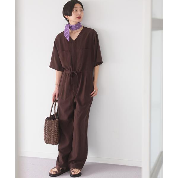 ZOZO問い合わせ番号:105743688ショップ:JOURNAL STANDARD，ジャーナルスタンダードブランド:JOURNAL STANDARD relume，ジャーナルスタンダード　レリューム商品名:Vネックオールインワンカテゴリ:...