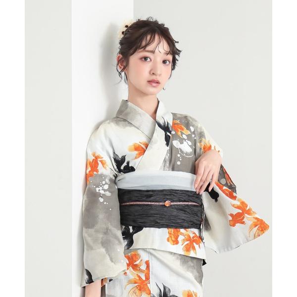 ZOZO問い合わせ番号:105744295ショップ:KIMONOMACHI，キモノマチブランド:KIMONOMACHI，キモノマチ商品名:レディース セパレート浴衣 2点セット 浴衣　簡単（二部式浴衣＋しわ兵児帯）S/Fサイズ　着付け簡単　...