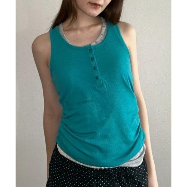 ZOZO問い合わせ番号:105744302ショップ:JEANASIS，ジーナシスブランド:JEANASIS，ジーナシス商品名:【25quee】レイヤードヘンリータンク2P/668216カテゴリ:トップス>タンクトップブランド品番:66...