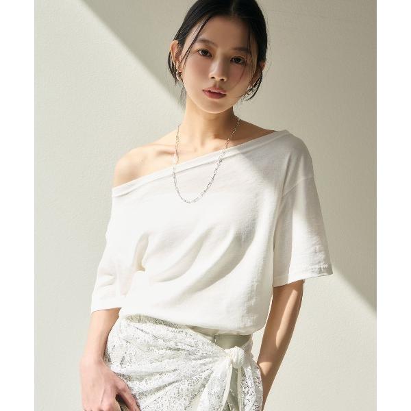 ZOZO問い合わせ番号:105744407ショップ:anuans，アニュアンスブランド:anuans，アニュアンス商品名:オフショルダーTシャツカテゴリ:トップス>Tシャツ/カットソーブランド品番:1526212034-0素材:表地：...