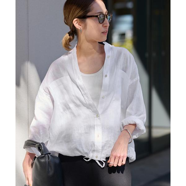 ZOZO問い合わせ番号:105752673ショップ:Spick &amp; Span，スピック アンド スパンブランド:FRAMeWORK，フレームワーク商品名:≪追加≫フレンチリネンドロストシャツ 2カテゴリ:トップス>シャツ/ブラ...