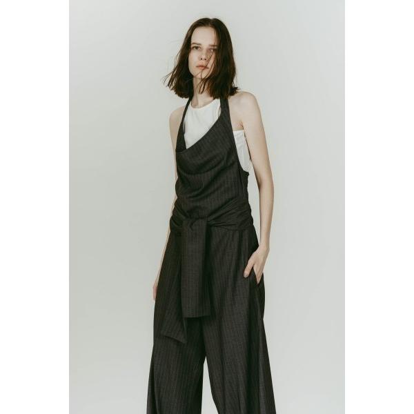 ZOZO問い合わせ番号:105779365ショップ:Knuth Marf，クヌースマーフブランド:Knuth Marf，クヌースマーフ商品名:halter neck all in one/blackカテゴリ:オールインワン・サロペット&gt...