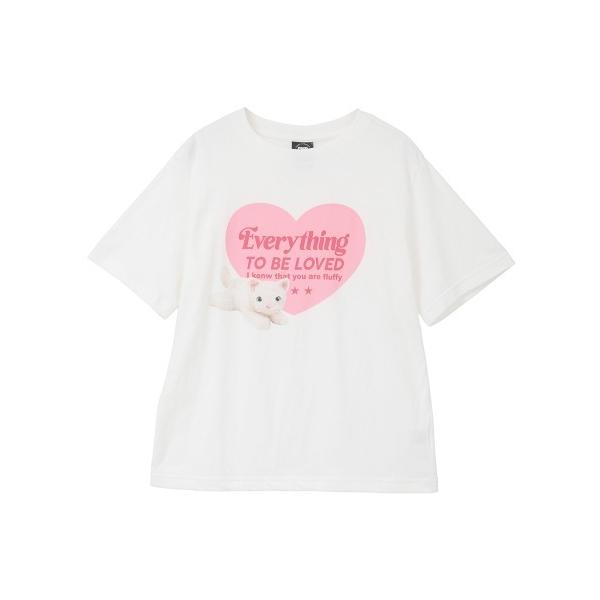 ZOZO問い合わせ番号:105779957ショップ:Candy Stripper，キャンディストリッパーブランド:Candy Stripper，キャンディストリッパー商品名:BE LOVED CAT Tシャツカテゴリ:トップス>Tシャ...