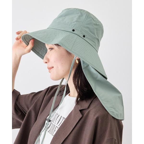 ZOZO問い合わせ番号:105780028ショップ:ROPE' PICNIC，ロぺピクニックブランド:ROPE' PICNIC，ロペピクニック商品名:日よけ付きアドベンチャーハット/UVカット・撥水・抗菌防臭カテゴリ:帽子>ハットブラ...
