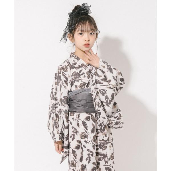 ZOZO問い合わせ番号:105780059ショップ:moredays store，モアデイズ・ストアブランド:URBAN CHERRY，アーバンチェリー商品名:【被るだけ簡単＆アレンジ自在】ニュアンスフラワーワンピ浴衣（凛華）+兵児帯2点セ...