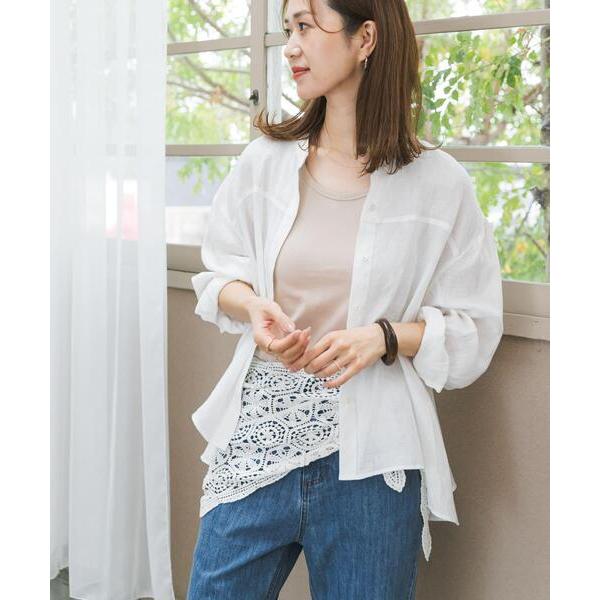 ZOZO問い合わせ番号:105780082ショップ:URBAN RESEARCH DOORS，アーバン リサーチ ドアーズブランド:URBAN RESEARCH DOORS，アーバンリサーチドアーズ商品名:リネンカーブスリーブブラウスカテゴ...