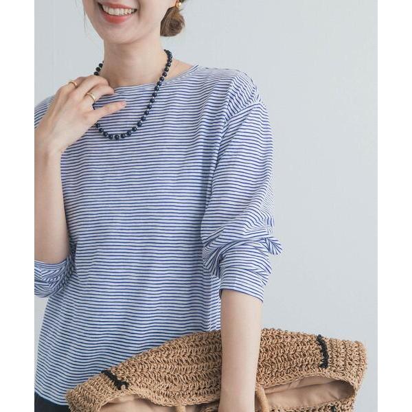 ZOZO問い合わせ番号:105780094ショップ:URBAN RESEARCH DOORS，アーバン リサーチ ドアーズブランド:URBAN RESEARCH DOORS，アーバンリサーチドアーズ商品名:スラブミジンボーダーTシャツカテゴ...