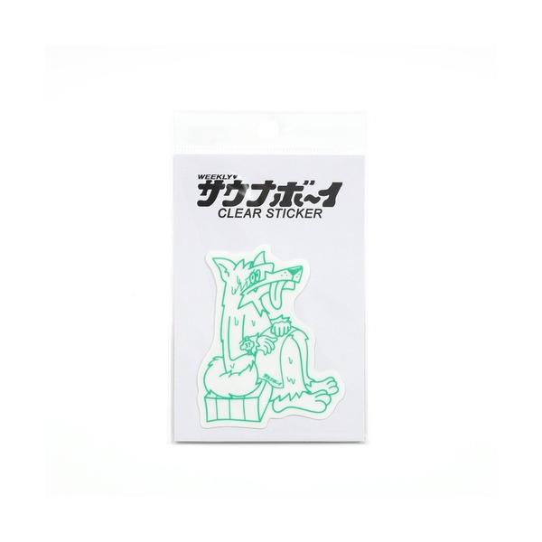 『タイムセール実施中』ZOZO問い合わせ番号:105780148ショップ:Bonjour Sagan，ボンジュールサガンブランド:サウナボーイ，サウナボーイ商品名:サウナオオカミクリアステッカー【ゴシゴシ】カテゴリ:雑貨/ホビー>ステ...