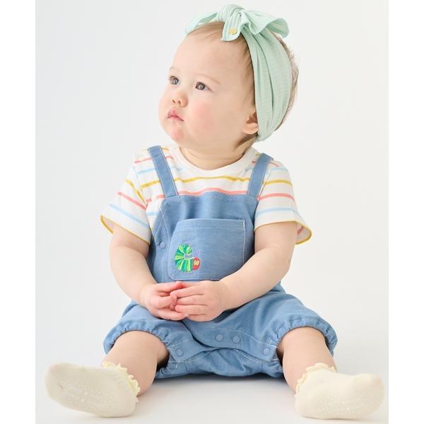 ※このアイテムは返品・交換対象外商品です。ZOZO問い合わせ番号:105780196ショップ:petit main，プティマインブランド:petit main，プティマイン商品名:【はらぺこあおむし】サロペ風カバーオールカテゴリ:ママ＆ベビ...