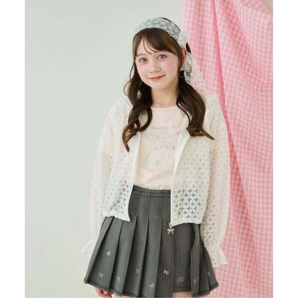 ZOZO問い合わせ番号:105780236ショップ:NARUMIYA ONLINE，ナルミヤ オンラインブランド:mezzo piano Junior，メゾピアノジュニア商品名:レースパーカカテゴリ:トップス>パーカーブランド品番:8...