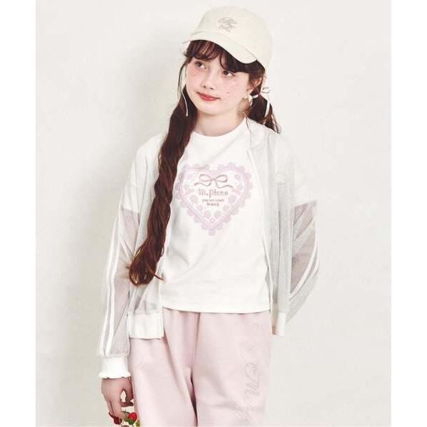 ZOZO問い合わせ番号:105780238ショップ:NARUMIYA ONLINE，ナルミヤ オンラインブランド:mezzo piano Junior，メゾピアノジュニア商品名:ラメメッシュブルゾンカテゴリ:ジャケット/アウター>ブル...