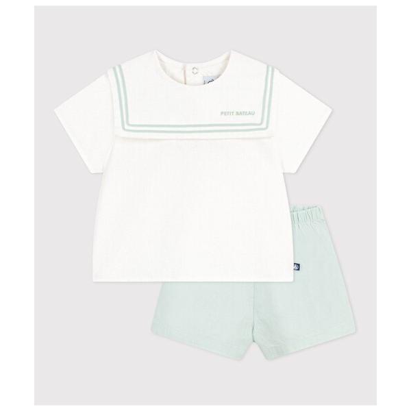 ZOZO問い合わせ番号:105780401ショップ:PETIT BATEAU，プチバトーブランド:PETIT BATEAU，プチバトー商品名:セーラーカラー ベビー２点セットカテゴリ:トップス>シャツ/ブラウスブランド品番:A0FA8...