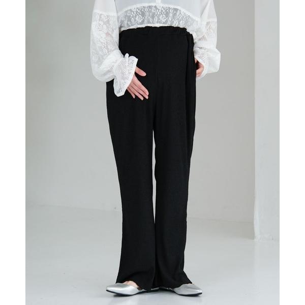 ZOZO問い合わせ番号:105780551ショップ:LEPSIM，レプシィムブランド:LEPSIM，レプシィム商品名:【産前・産後対応】マタニティ／楊柳フレアパンツ　639385カテゴリ:ママ＆ベビー>マタニティウェア/グッズブランド...