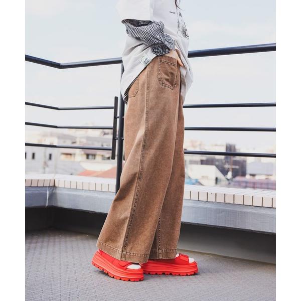 ZOZO問い合わせ番号:105780580ショップ:niko and...，ニコアンドブランド:niko and...，ニコアンド商品名:ケミカルポケットワイドパンツカテゴリ:パンツ>その他パンツブランド品番:662021素材:【ブラ...