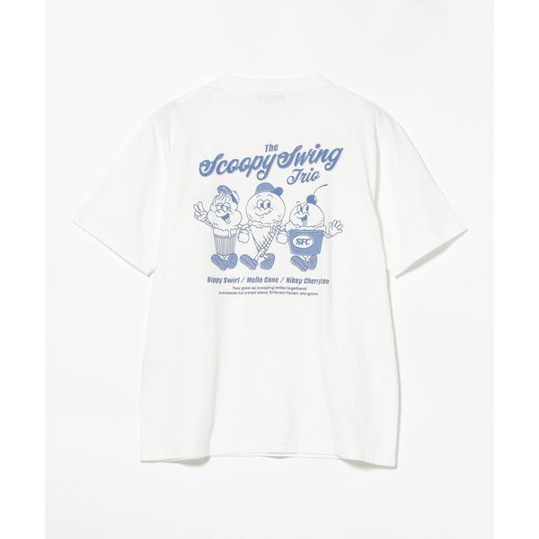ZOZO問い合わせ番号:105780717ショップ:BEAMS HEART，ビームスハートブランド:BEAMS HEART，ビームスハート商品名:【ユニセックス】アイスクリームマン グラフィック Tシャツカテゴリ:トップス>Tシャツ/...