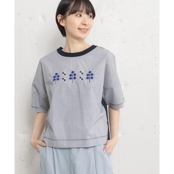 ZOZO問い合わせ番号:105781948ショップ:COO ONLINE，クーオンラインブランド:POU DOU DOU，プードゥドゥ商品名:布帛使いサークルツリー刺繍Teeカテゴリ:トップス>Tシャツ/カットソーブランド品番:261...