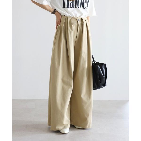 ZOZO問い合わせ番号:105782438ショップ:Bonjour Sagan，ボンジュールサガンブランド:Bonjour Sagan，ボンジュールサガン商品名:ダブルループタックワイドパンツカテゴリ:パンツ>その他パンツブランド品番...