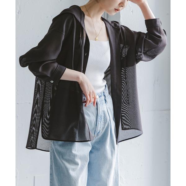 ZOZO問い合わせ番号:105782481ショップ:Spick &amp; Span，スピック アンド スパンブランド:NOBLE，ノーブル商品名:ブリーズメッシュフードシャツカテゴリ:トップス>シャツ/ブラウスブランド品番:2605...